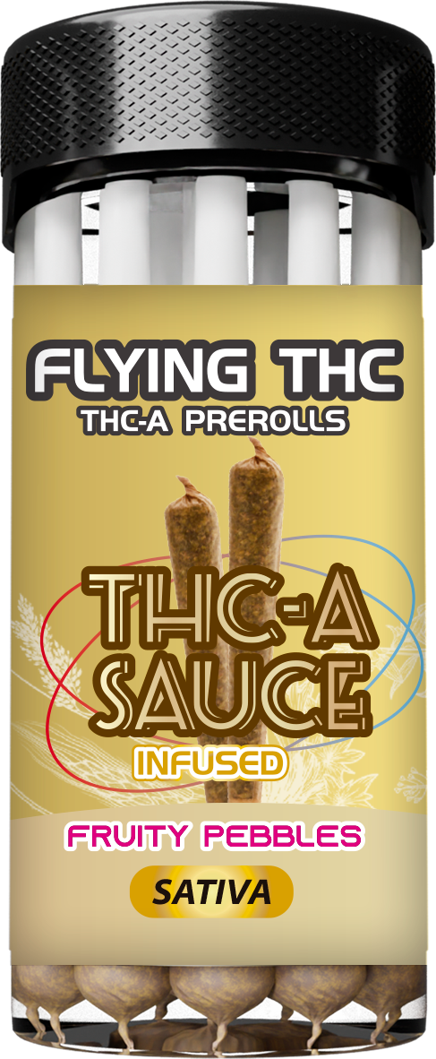 FLYING THC THCA SAUCE PREROLL 10CT/JAR – Flying Horse